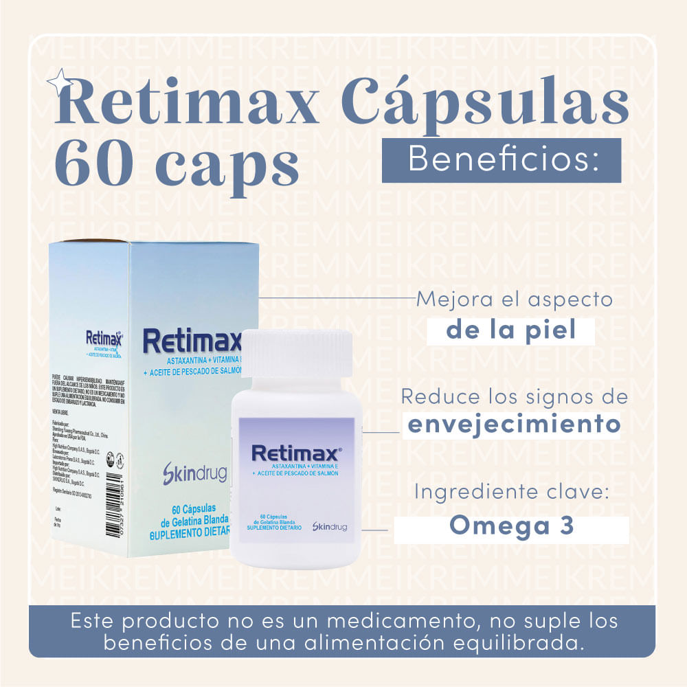 Retimax Cápsulas 2 un. 20% dcto - MEIKREM